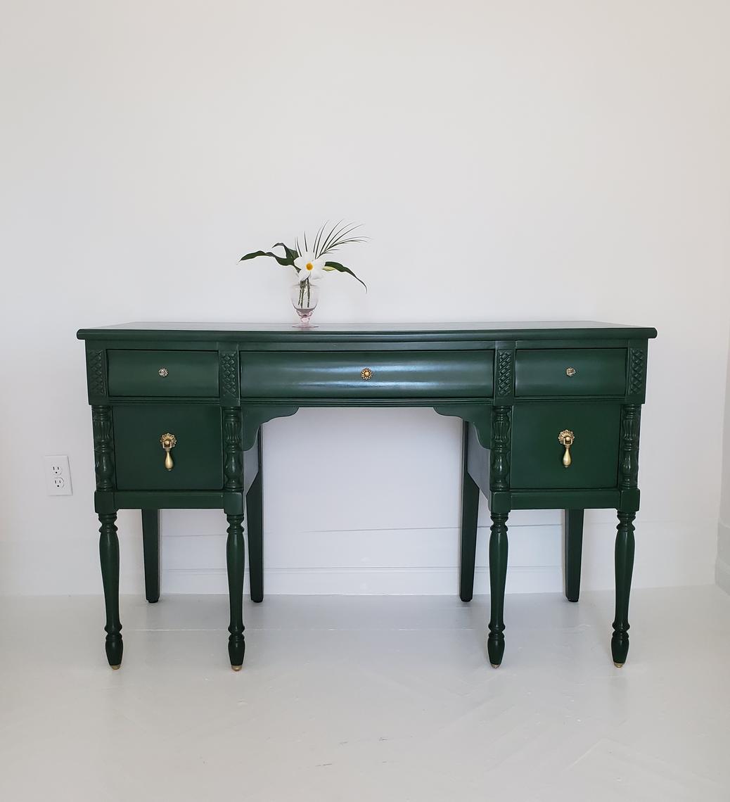 Beautiful emerald green vanity | Gins | South Plainfield, NJ