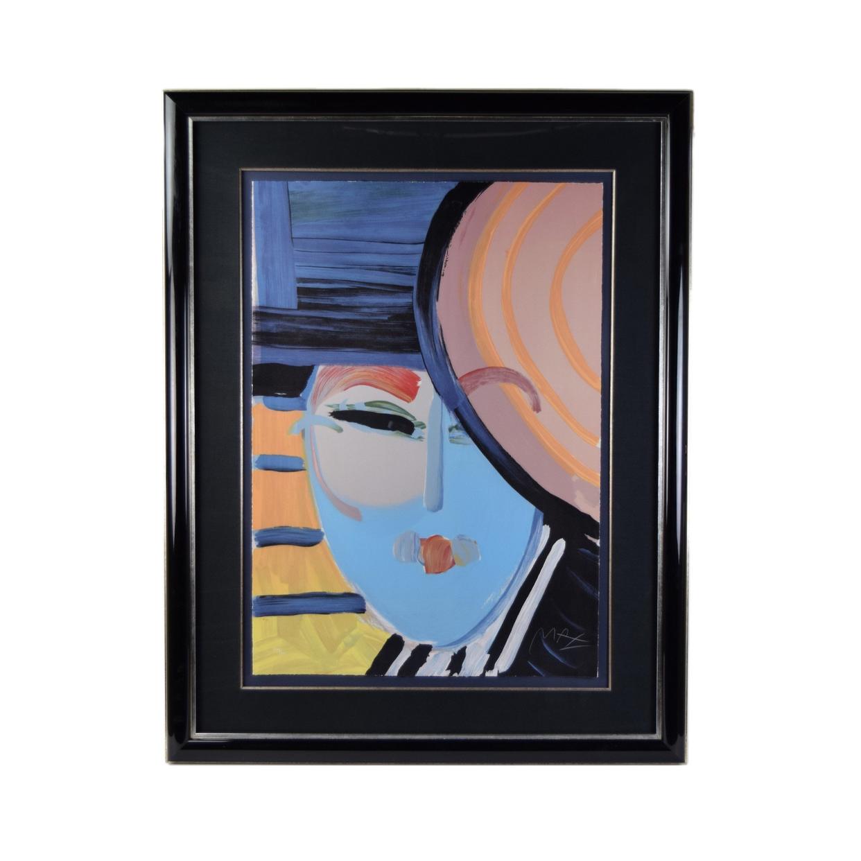 1983 Peter Max “Deco Lady” Signed Limited Edition Lithograph ...