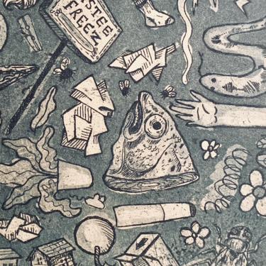 Tastee Fish Intaglio Print | Lost Girls Vintage - Logan Square & West ...