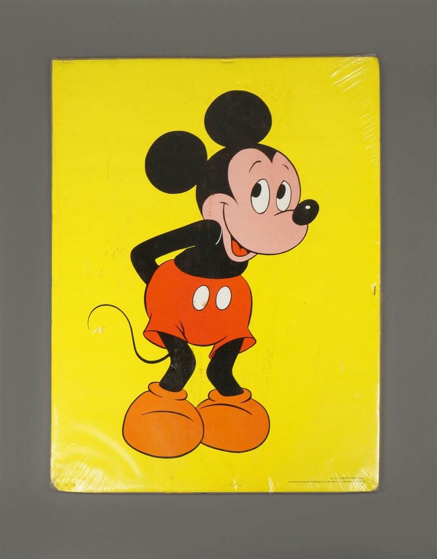 1980s Mickey Mouse Poster 18 x 24 Large Size Disneyana Art Walt ...