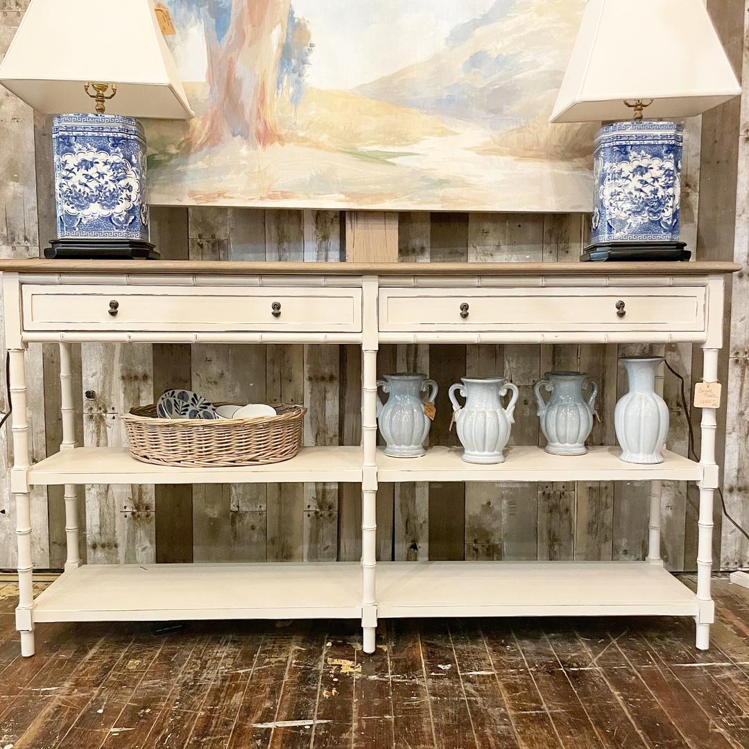 Faux Bamboo Console | Lucketts Store | Leesburg, VA