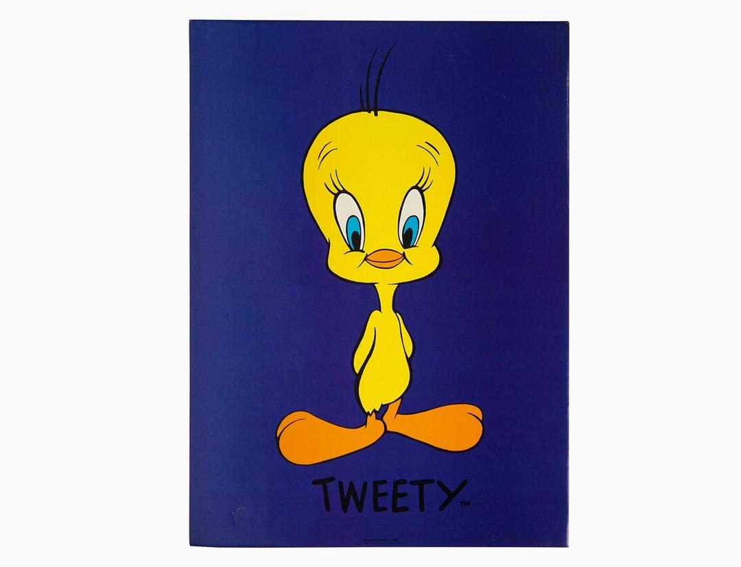 1979 Tweety Poster Looney Tunes Warner Bros. Genuine Original Vintage ...