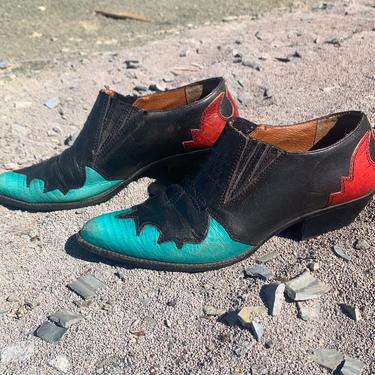 1980s Leather Western Mules | Baba Yaga - Berkeley, CA | ATTIC