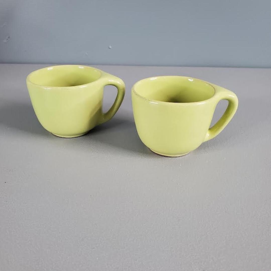 Tamac Pottery Avocado Green Cup Set | Retro Revival Shop | Fort Worth, TX