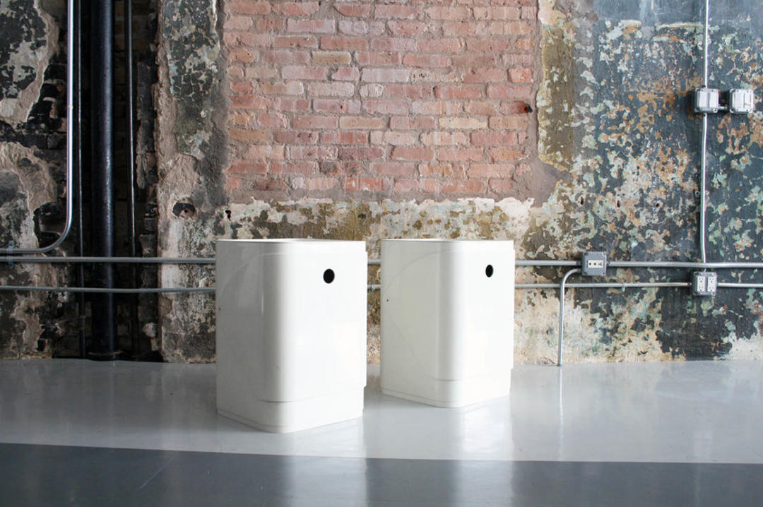 Pair of Vintage Kartell cubes with drop down door storage | Circa ...