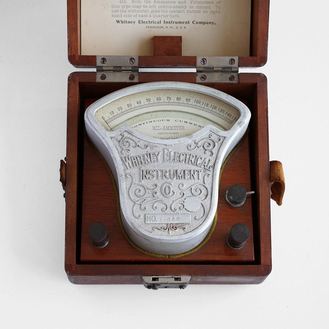 whitney electric instrument direct current ammeter, whitney electric ...