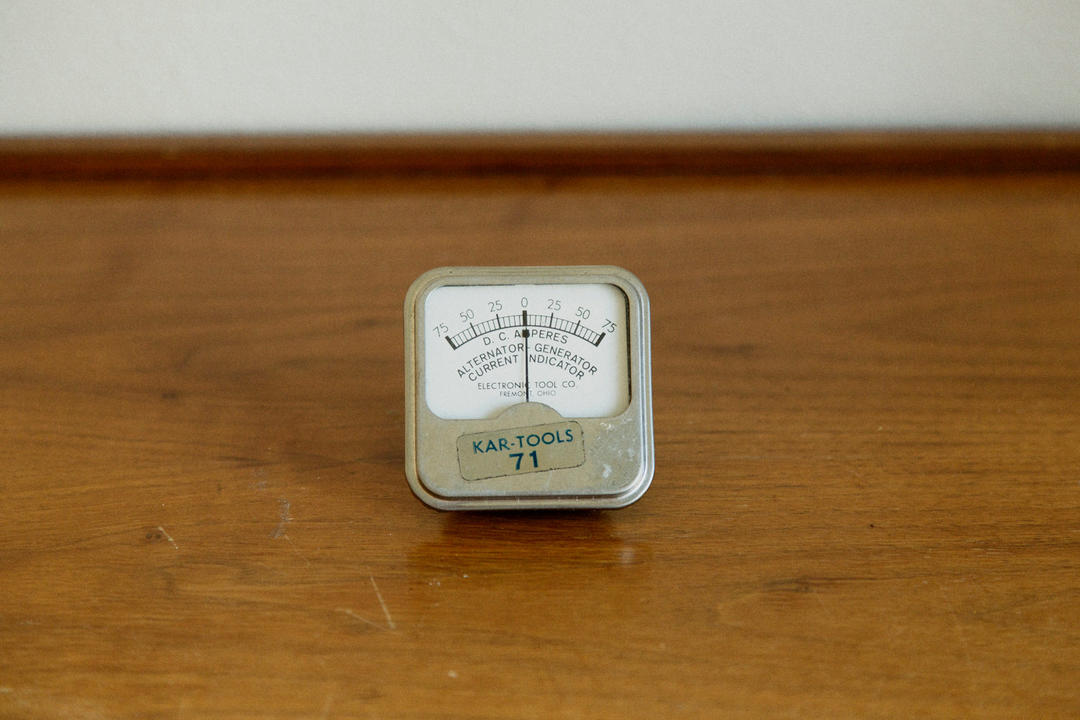Vintage Dial Alternator Generator Current Indicator | Microscope ...