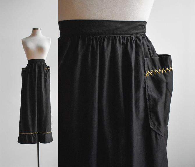 Kitchen & Dining Aprons Vintage Soft Cotton Apron With Embroidery ...