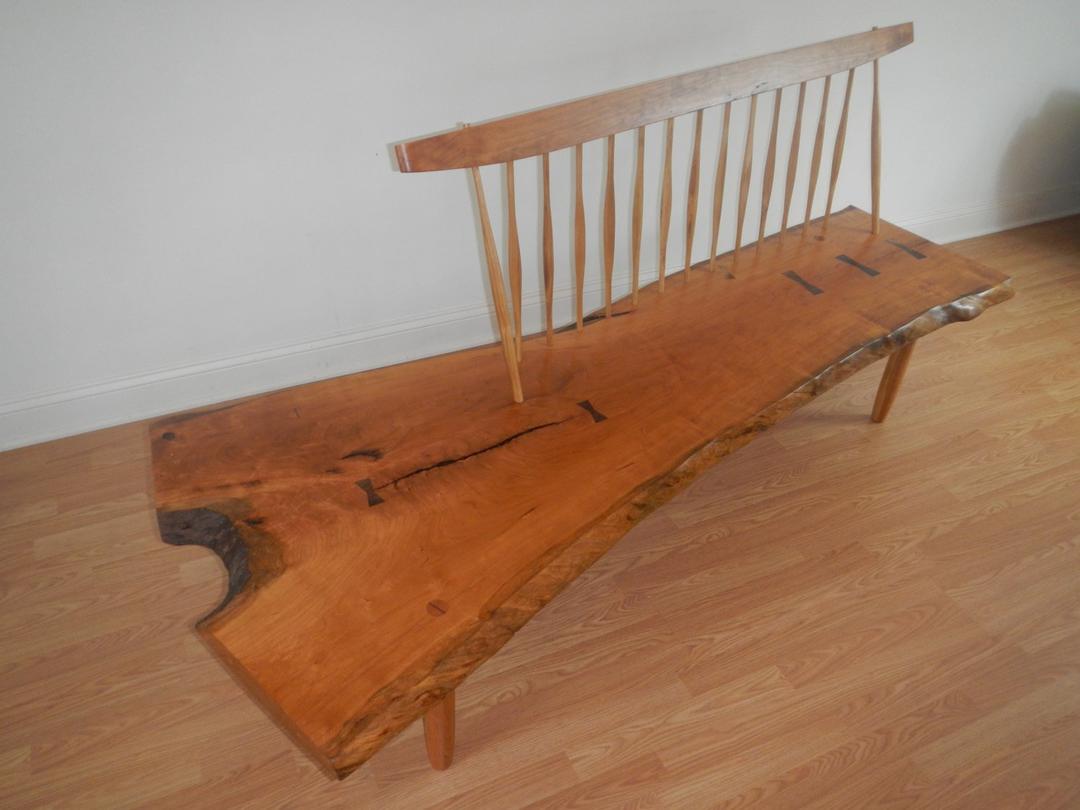 George Nakashima Style Conoid Bench / Mid Century Modern / Danish ...