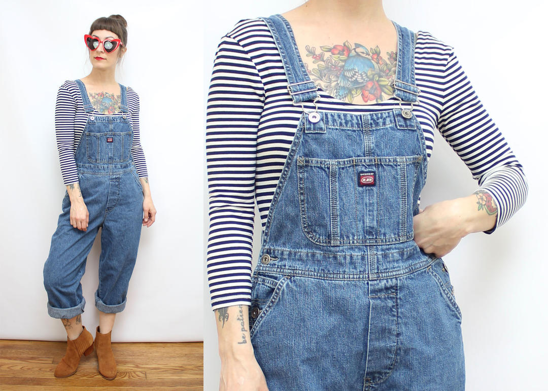 Vintage 90's Blue Denim UNIONBAY Overalls / 1990's Jean Overalls ...