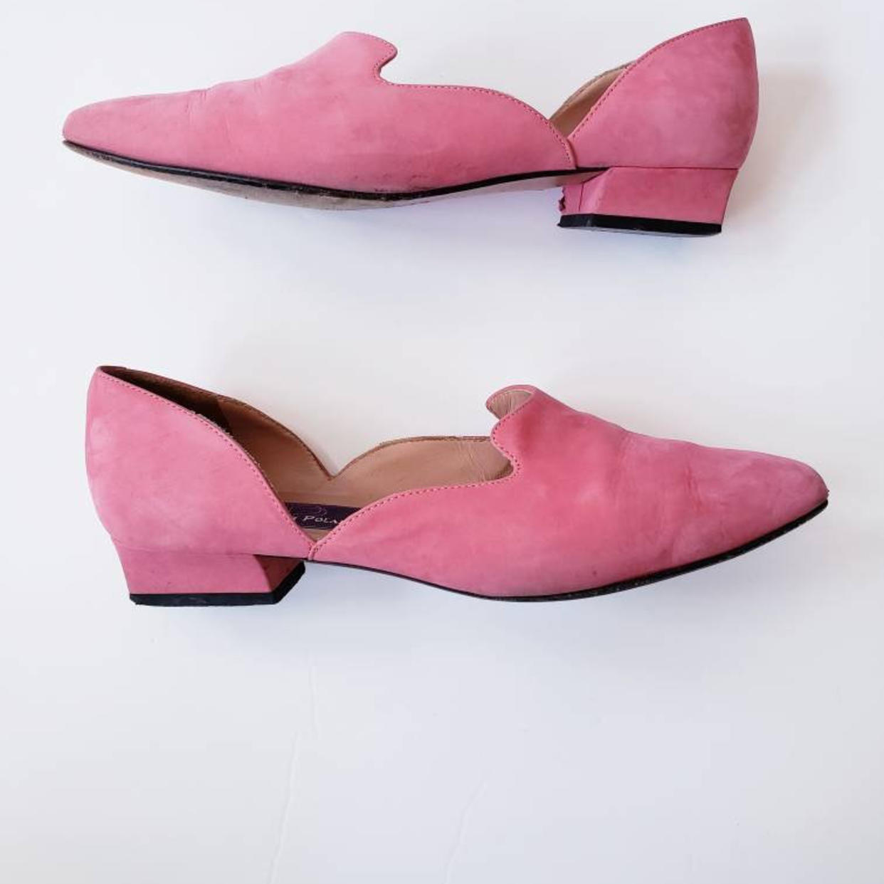 1980s Pink Suede Flats Phyllis Poland Minimalist / 80s | RareJule ...