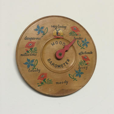Vintage Novelty Mood Barometer Folk Art Humor Unique | Vintage Goofball ...