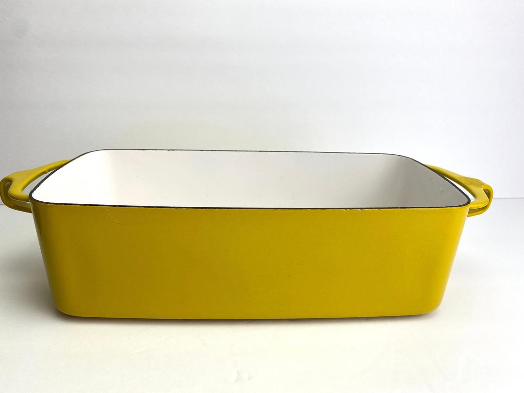 Vintage Dansk Yellow Enamel Metal Bread Loaf Pan Baking Kobenstyle ...