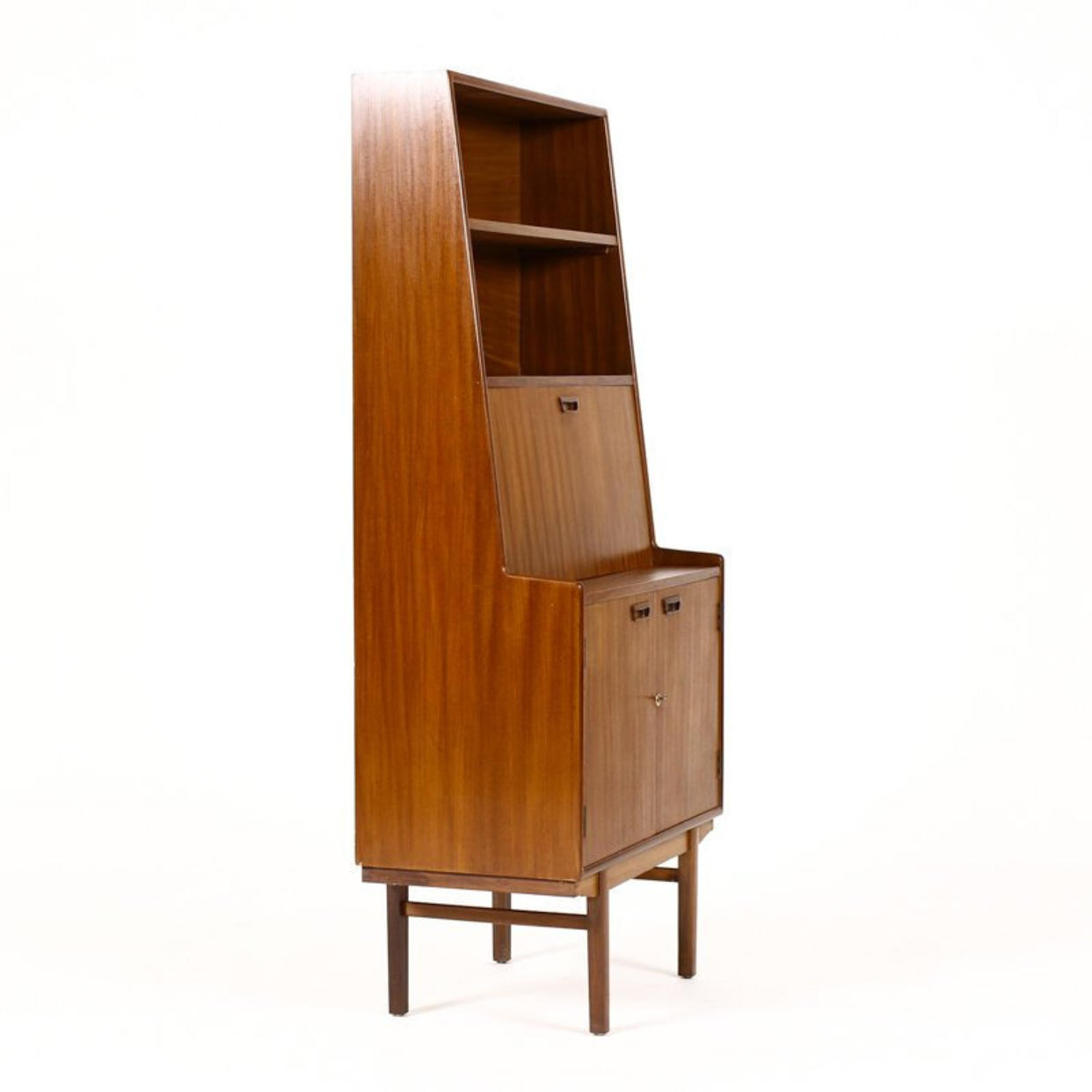 Danish Modern / Mid Century Mahogany Upright Secretary Desk — | Atomic ...