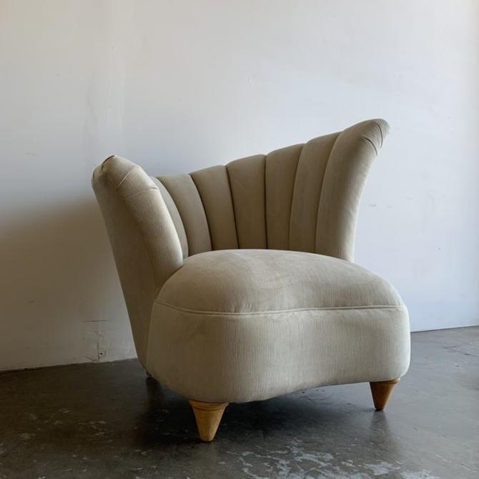 vintage plush gold channel back chair. from ReRunRoom of Seattle, WA ...
