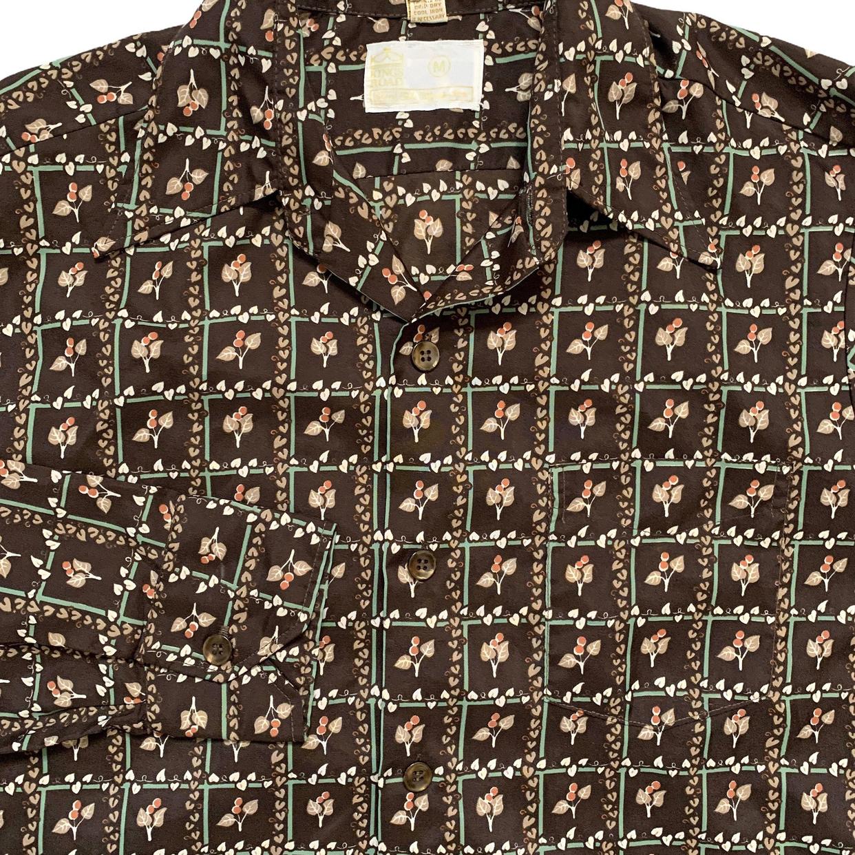 Vintage 1970s SEARS Kings Road Polyester Button-Up Shirt ~ | Sparrows ...