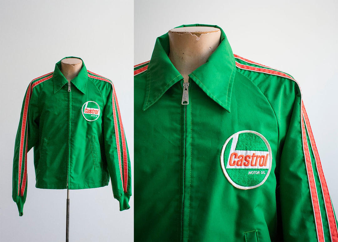 Vintage 1970s Racing Jacket / Vintage 70s Car Racing Jacket / Castrol ...