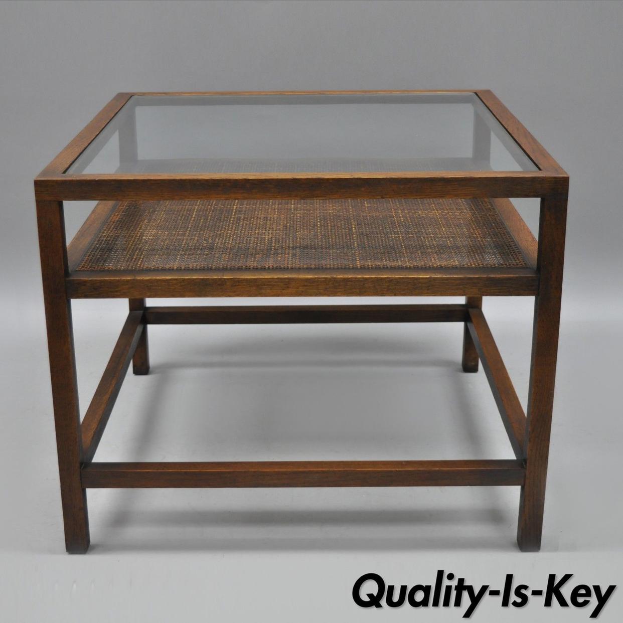 Vtg Mid Century Modern Square Dunbar Style Side | Quality is Key ...