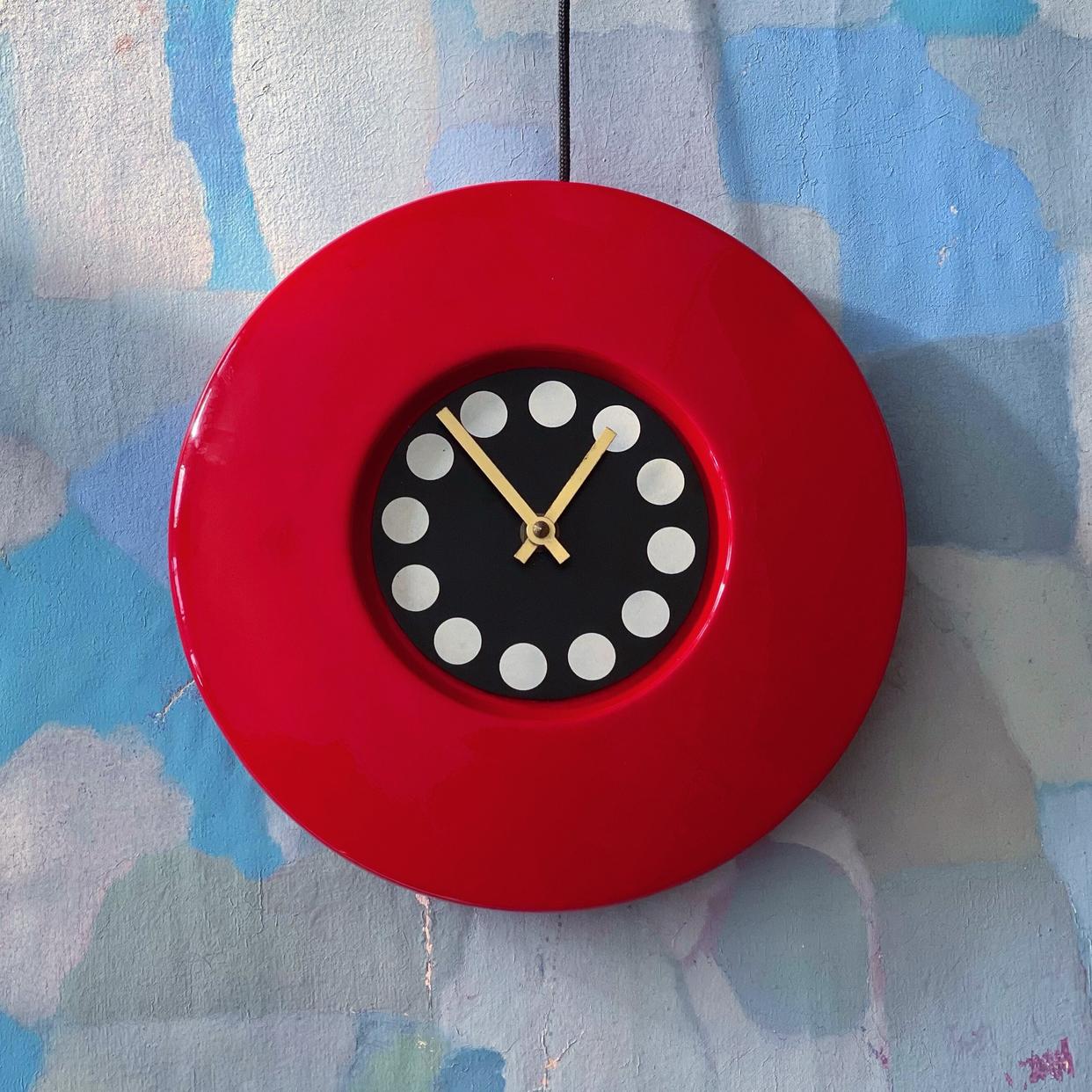 Charles Chaney | Vohann of California | Mod Hanging Clock | Maple ...