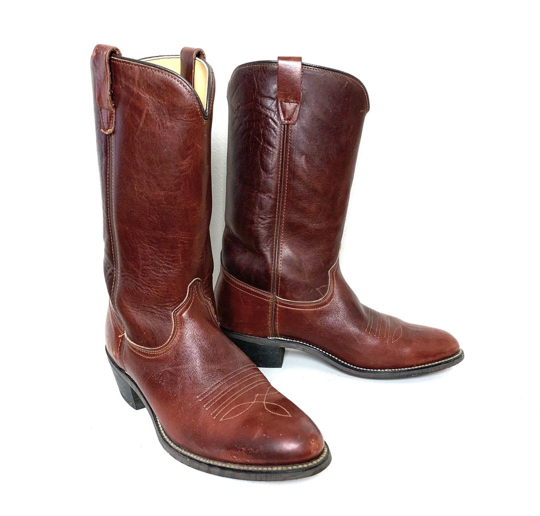 Vintage WOLVERINE Cowboy Boots ~ 10 1/2 D ~ Western / Roper / Work Wear ...