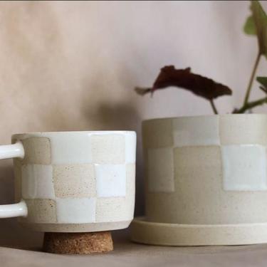 Cay Ceramics |Checkerboard Planter | Good Neighbor | Baltimore, MD