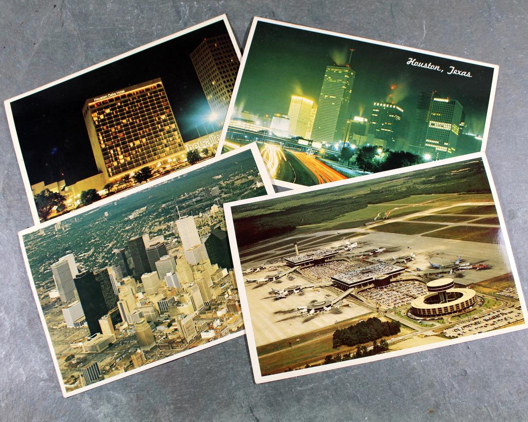 Houston, Texas Postcards - Set of 4 Vintage Houston Scenes circa 1960 ...