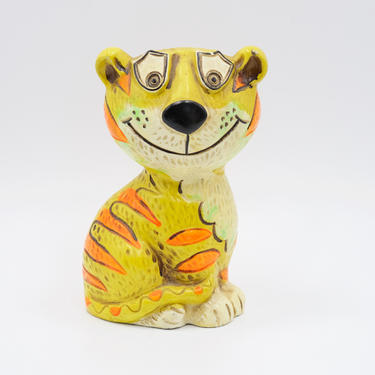 70s Retro Tiger Bank, Vintage Chalkware, Children's Bedroom | Tripod ...