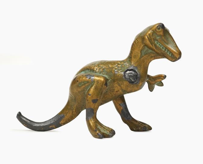 1952 Tyrannosaurus Rex Brass Figurine SRG Co. Miniature Dinosaur T-Rex ...