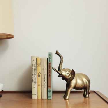 Vintage / Mid Century Modern Brass Elephant with raised | Microscope ...