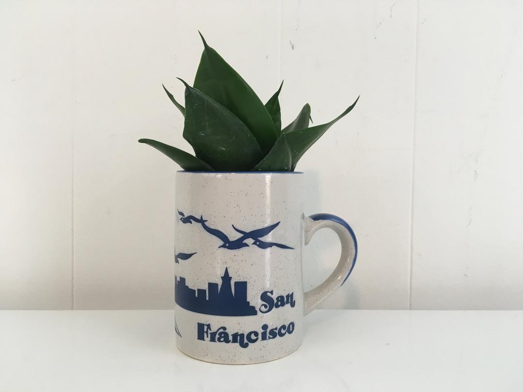 Vintage San Francisco Mug 1980s California SNCO Coffee Cup Enesco ...
