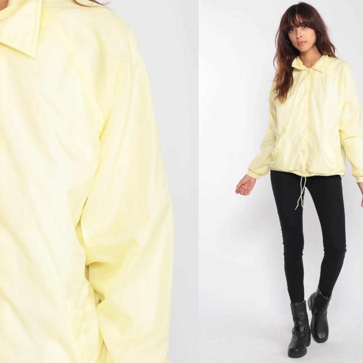 Yellow Jacket Baseball Jacket Windbreaker Retro 80s Raglan | Shop Exile ...