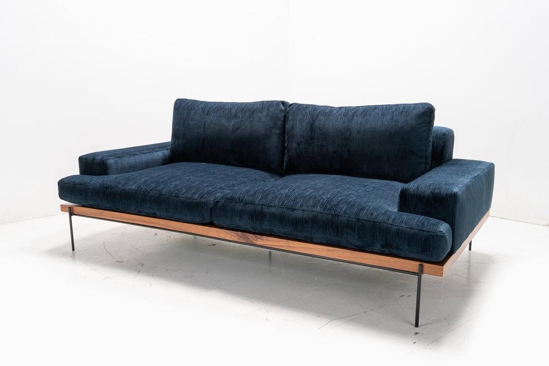 Modern Wood-Rail Sofa | West Coast Modern LA | Los Angeles, CA