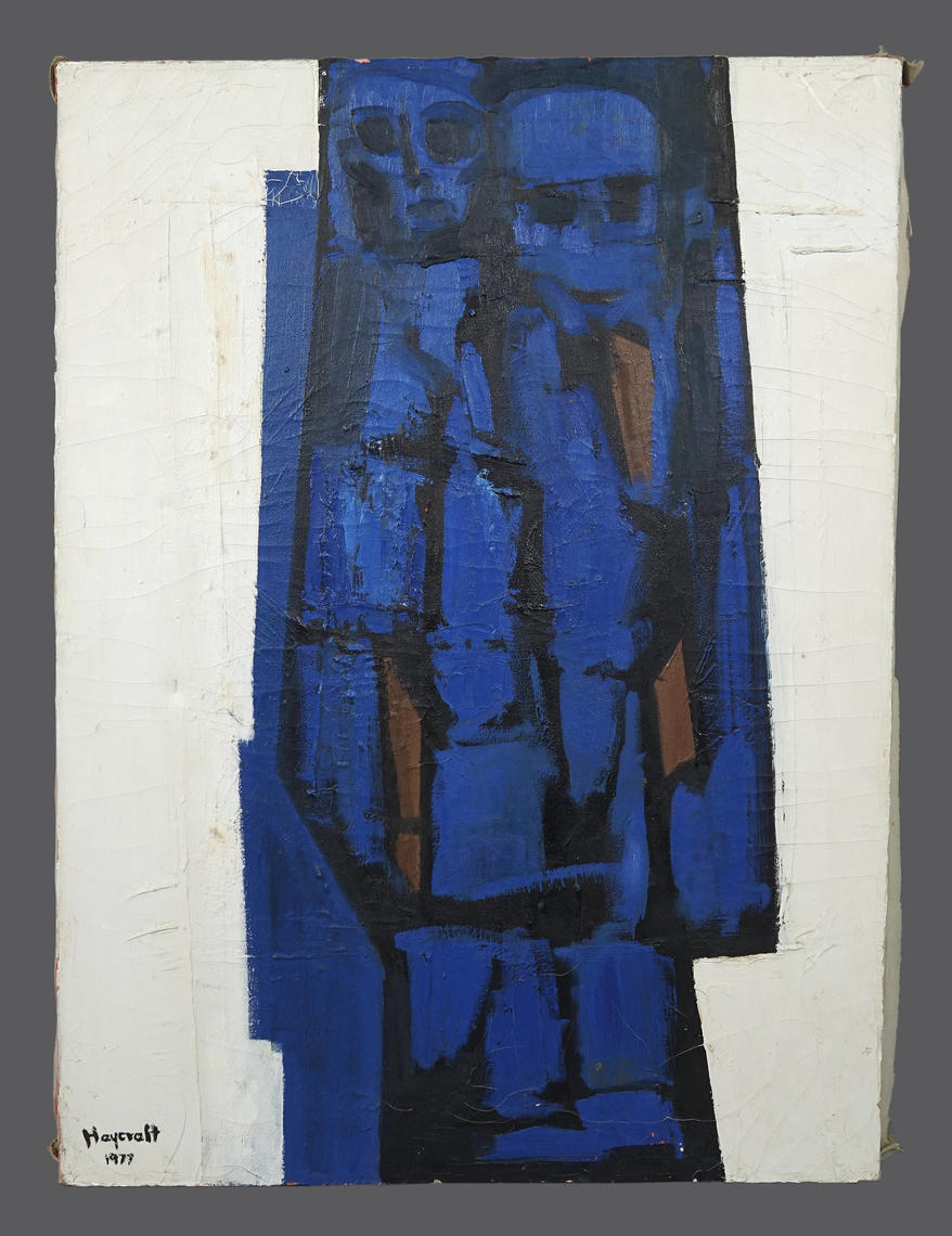 1977 Haycraft Abstract Oil Painting 20 x 28 Mid Century MCM MOD ...