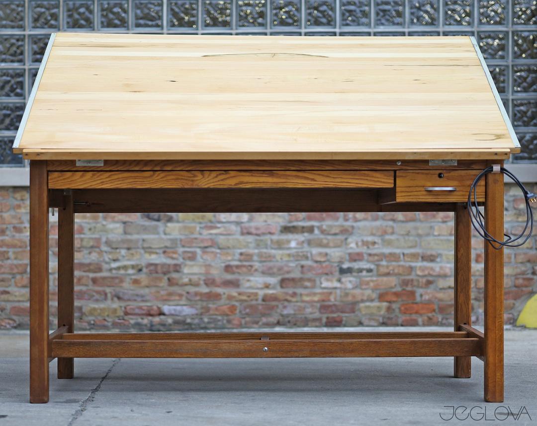 vintage drafting table by Stacor of Newark, NJ, antique work | Jeglova ...