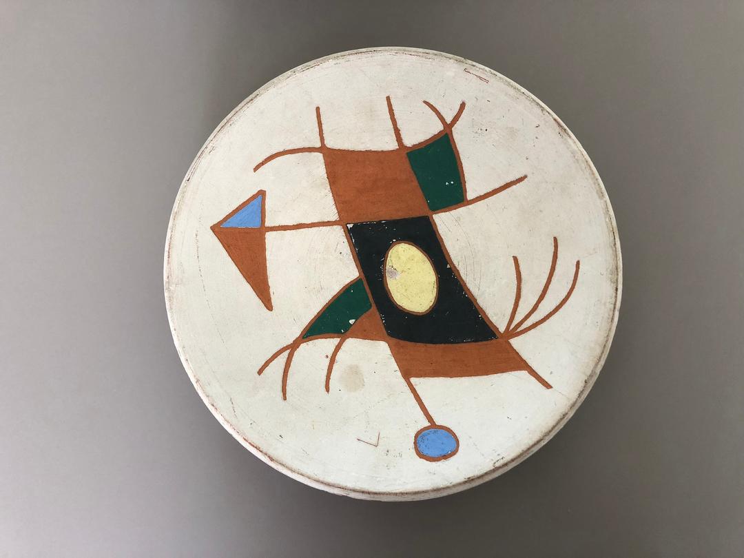 Terracotta Studio Pottery Modernist Design Wall Plate | Modern Design ...