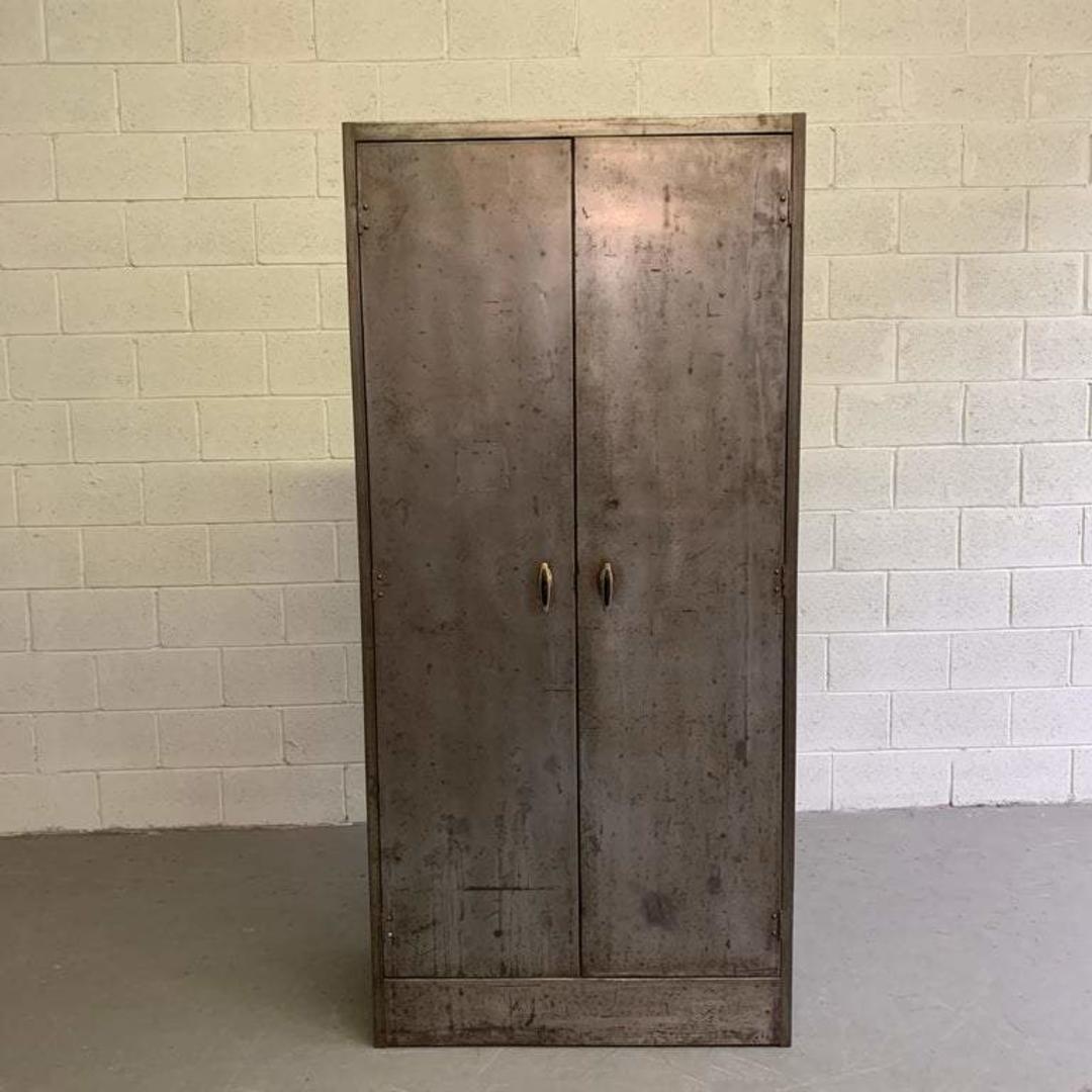 Industrial Brushed Steel Utility Cabinet | cityFoundry | Brooklyn, NY