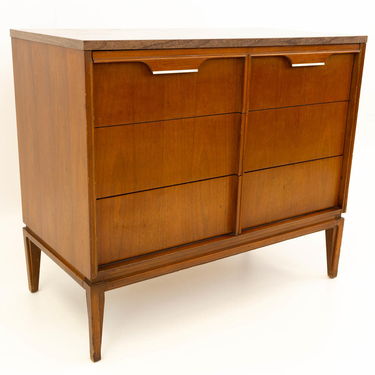 Basic Witz Walnut & Formica Top Chest of Drawers | Modern Hill ...