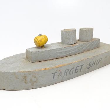 Antique 1940's WW2 Toy Wooden TARGET SHIP, Original | Explormag ...
