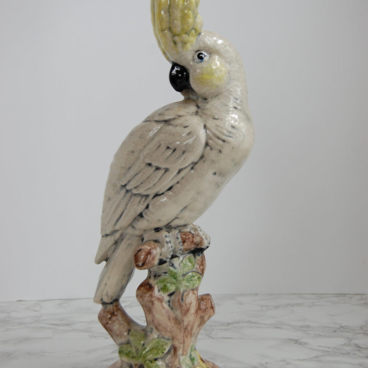 Vintage Ceramic Parrot Statue - Cockatiel Cockatoo Parrot | Pursuing ...