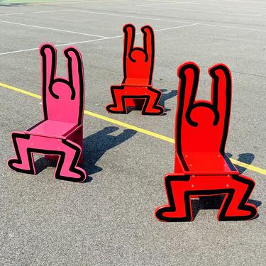Keith Haring Standing Man Kids Chairs | Odd Eye - East Village - New ...