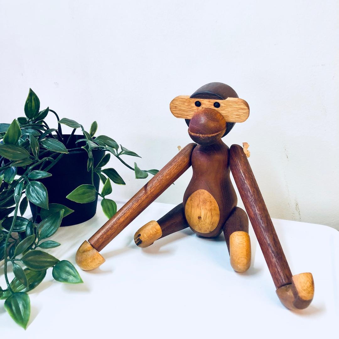 Vintage Toy, Monkey Toy, Wooden Monkey, Wooden Toy, Denmark, Bojesen ...