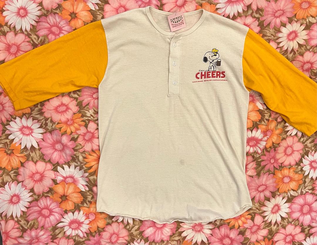 Snoopy Cheers henley | Wink Vintage | Portland, OR