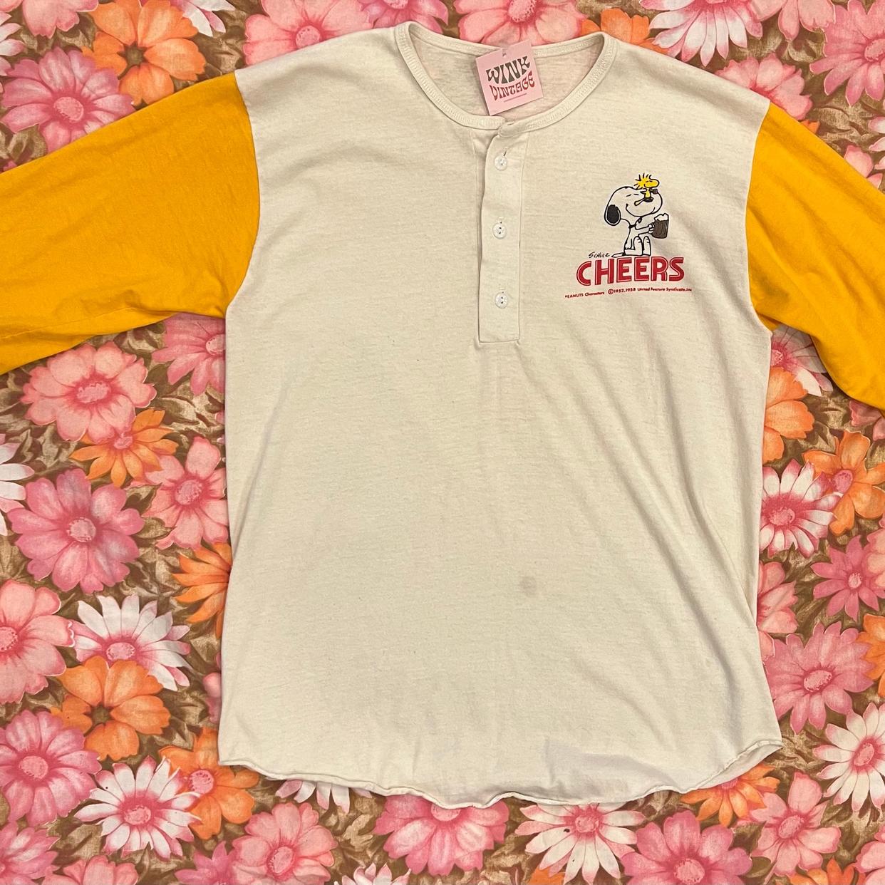 Snoopy Cheers henley | Wink Vintage - Portland, OR | ATTIC