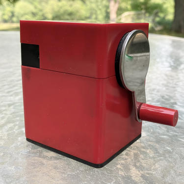 Vintage Red Bakelite Pencil Sharpener | Walkingtan | Minneapolis, MN
