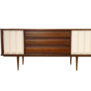 Vintage MCM Buffet In Wood and White | Mint Home | Chicago, IL