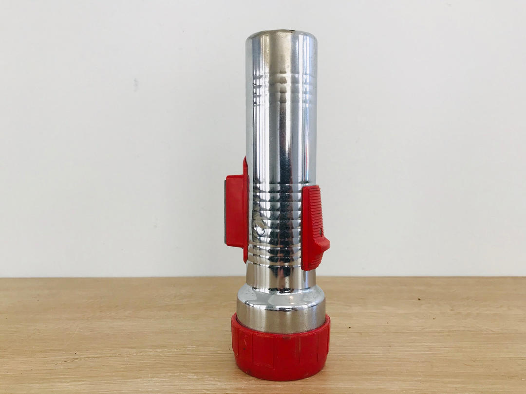 Vintage Chrome Metal Burgess Flashlight | Delve Chicago | Chicago, IL