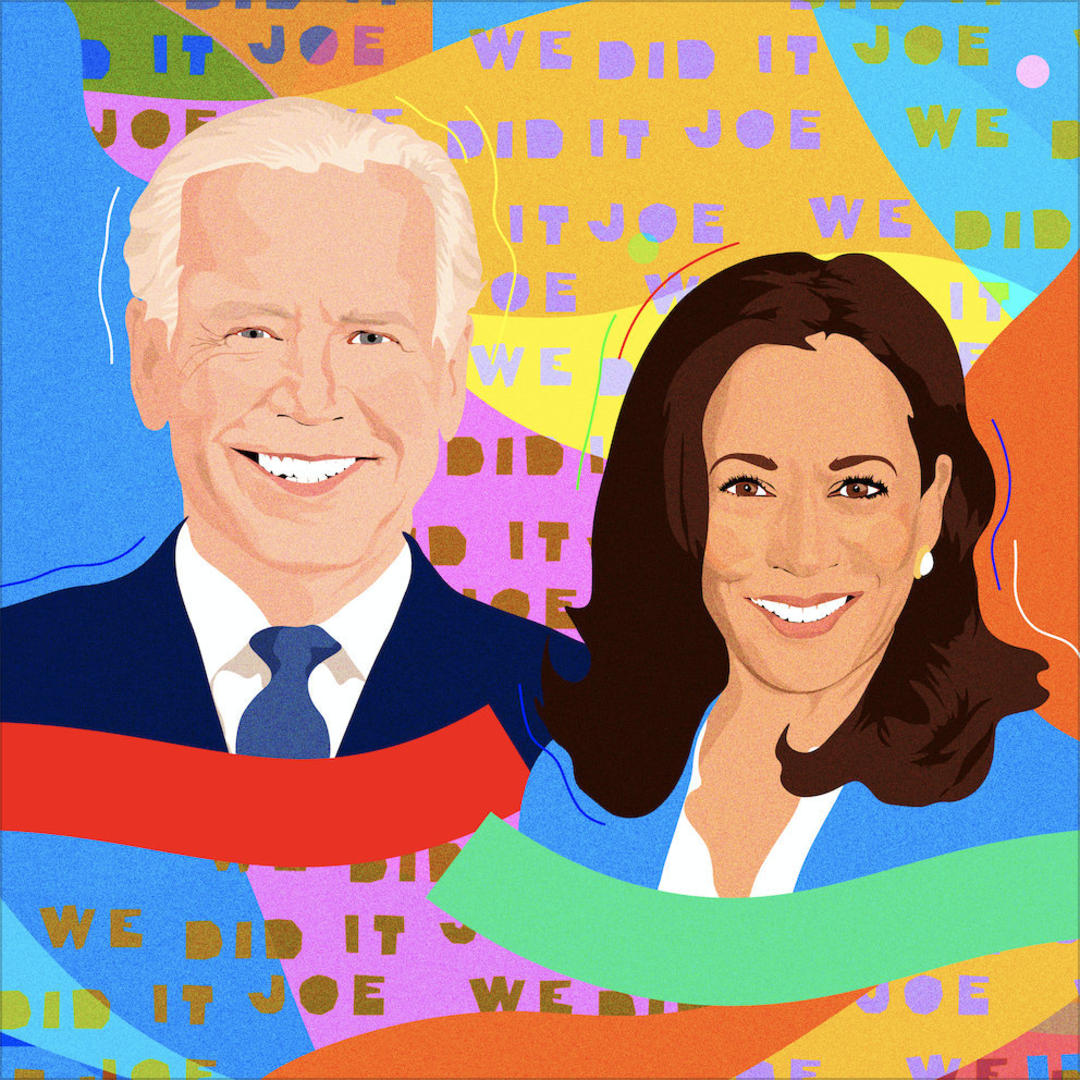Joe Biden & Kamala Harris: We Did it Joe, 01 | Monica Ahanonu Art | Los ...