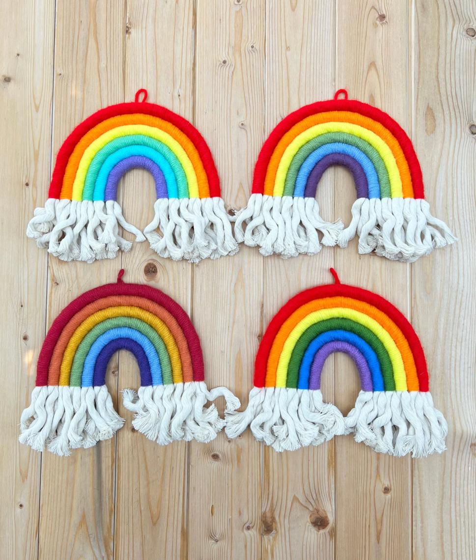 CLASSIC RAINBOW | Macrame Wall Hanging | Traditional Rainbow | PDX ...