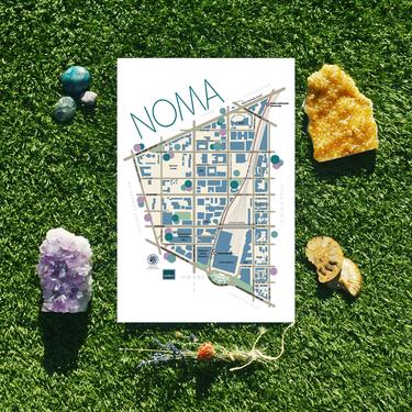 NoMa Washington DC 11x17 neighborhood map print | Wild Places Prints ...