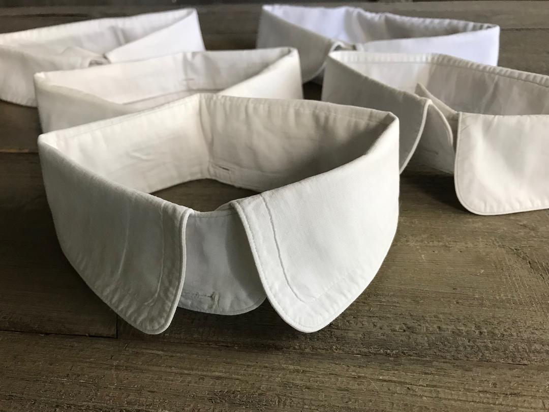 French Mens Dress Collars, Soft Cotton Linen, Victorian Edwardian Era ...